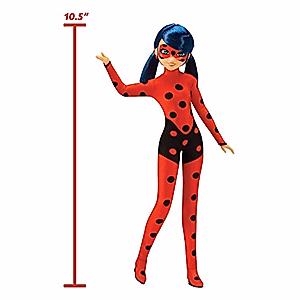 Miraculous Switch N Go Scooter with Exclusive 10.5” Ladybug Lucky Charms Fashion Doll and Accessories