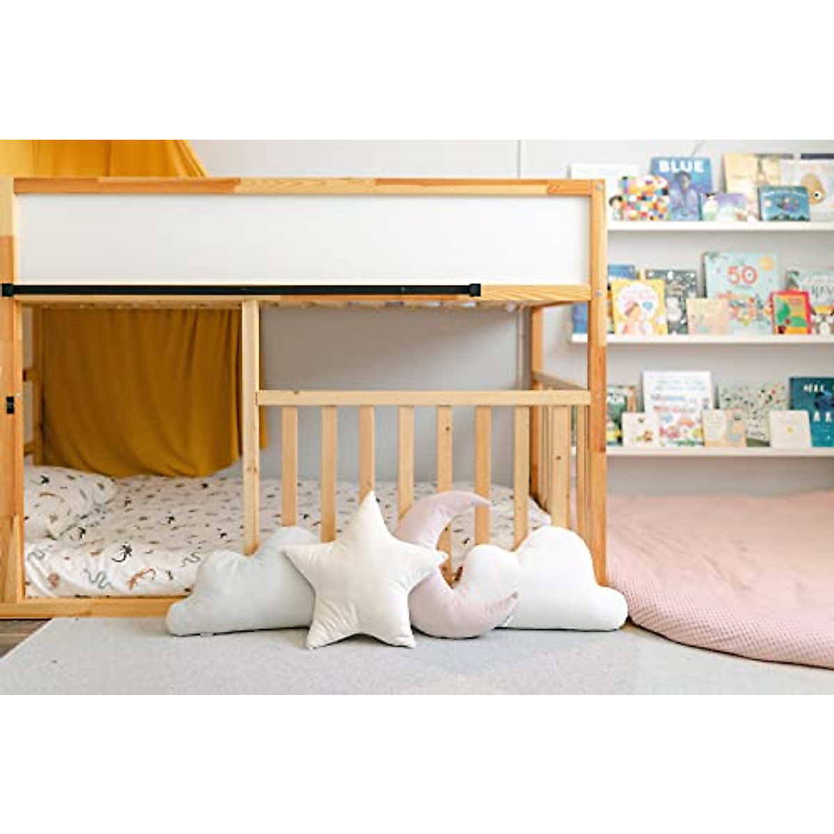 Ullabelle Decorative Pillow, Decorative Nursery Pillow, Playroom Décor, Cute Throw Pillows (Pink Moon)