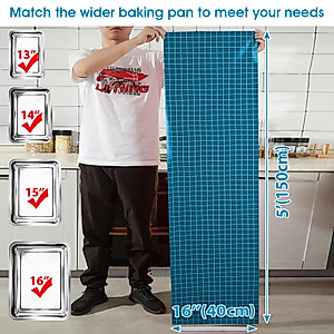 Silicone Baking Mat Roll 16IN*5FT Free Cutting, Non-Slip Pastry Mat, Non-Stick Reusable Air Fryer Liner, Oven Liners, Counter Mat, Freeze Dryer Mat, Easily Cut to Size Fit All Ovens Pans Tins Dishes