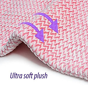 GOQOTOMO Fast-Heating Electric Heating Pad for Back/Waist/Abdomen/Shoulder/Neck Pain and Cramps Relief - 12 Heat Levels, 8 Timers with Countdown, Stay on, Machine Washable-PW01(Pink)