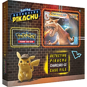 Pokemon TCG: Detective Pikachu Charizard-Gx Case File, Multicolor
