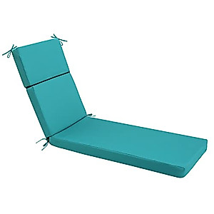 idee-home Chaise Lounge Cushions Outdoor Furniture, Patio Cushions Lounge Outside Chair Cushions Weather Resistant Lounge Chair Cushion Outdoor Cushions for Lawn Pool Cushions 72in.L x 21in.W x 3in.D