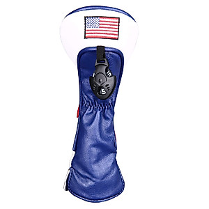 USA Stars and Stripes Golf Hybrid Head Covers with Interchangeable Number Tags Golf Builder