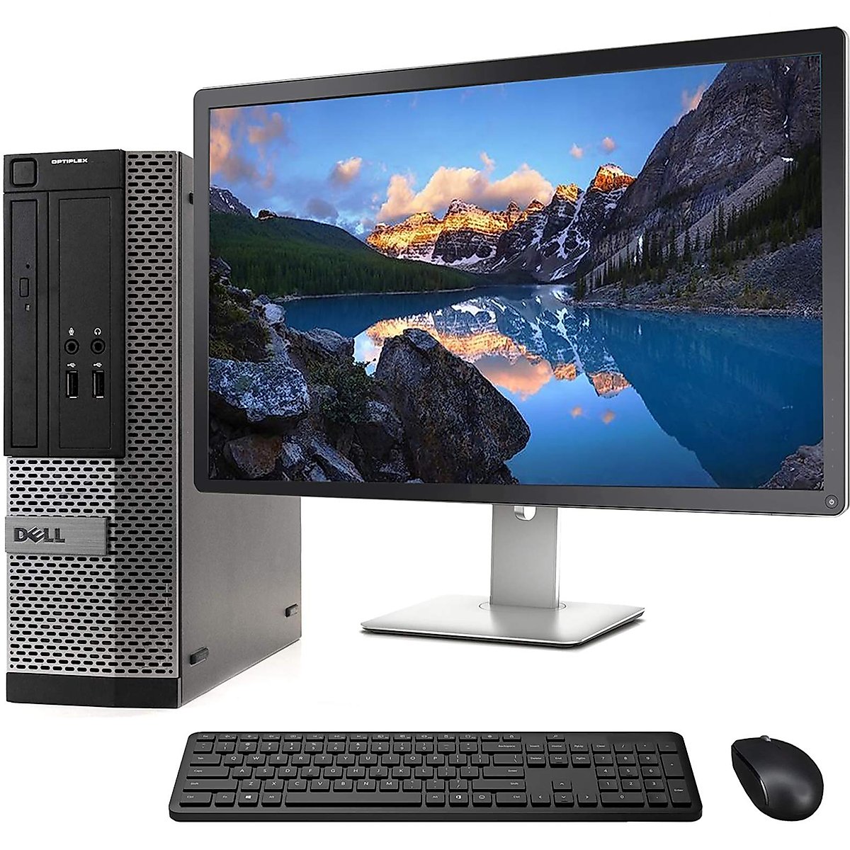 Dell OptiPlex 3020 SFF Computer Desktop PC, Intel Core i5 Processor, 8GB Ram, 500 GB Hard Drive, New Dell 24" LCD Monitor,Wireless Keyboard & Mouse,Wi-Fi & Bluetooth, Win 10 Pro (Renewed)