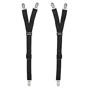 Shirt Stay Plus Tuck-It Belt Style Shirt Stay for Men Police from (Made in USA -Standard Size)(Select Series) Hidden Shirt Tucker Holder (2 Pack)