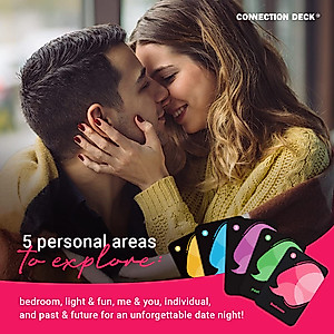 Connection Deck Card Game for Couples - Connecting and Revealing Questions to Ignite A Deeper Relationship - Perfect for Anniversary, Date Night & More (100 Cards)