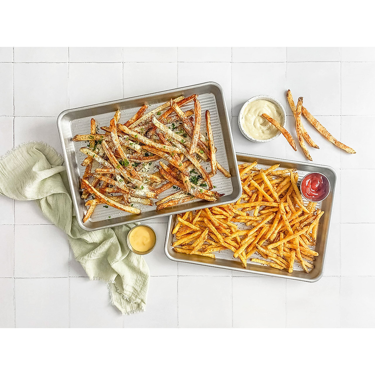USA Pan Bakeware Quarter Sheet Pan, Warp Resistant Nonstick Baking Pan, Made in the USA from Aluminized Steel