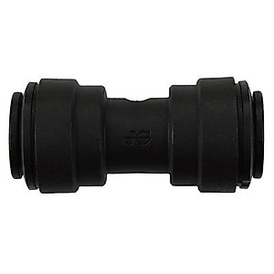 John Guest Speedfit 738282 Black 1/2" OD Polypropylene Push-to-Connect Union Connector (10-Pack)