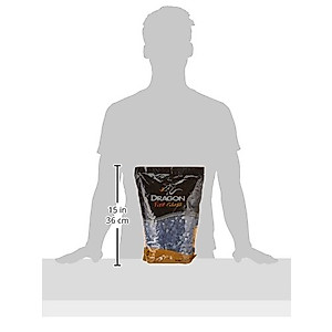 Dragon Glass 1/4" Reflective Fire Glass, 10 lb, Cobalt Blue