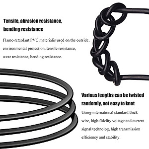 3 Prong Power Cord Replacement Power Cable for Computers, TVs, Monitors, LG LED LCD Smart 1080p HDTV,Samsung, Toshiba, Acer, Asus, Epson Printer AC Cable