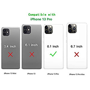 Jaorty Crossbody Phone Cases for iPhone 13 Pro with Card Holder for Women,iPhone 13 Pro Case Wallet with Lanyard Strap,PU Leather Magnetic Clasp [360° Rotatable Ring Holder Kickstand],(Red)