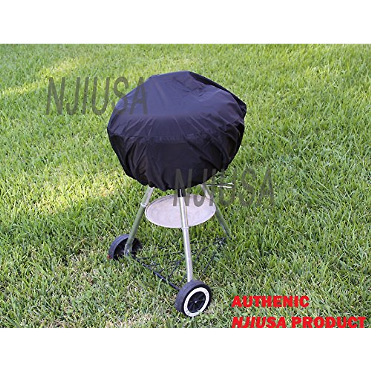 NJIUSA BBQ Grill Cover fits Weber Smokey Joe Silver Serving IndoorOutdoor Round 14"-15"