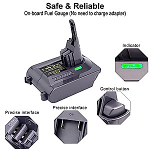 Biswaye V8 Battery Adapter Compatible with Dewalt 20V Battery to Replacement for Dyson V8 Battery 215681, Dual Charger DCB102 Compatible with DEWALT 12V-20V MAX Lithium Battery DCB206 DCB120 DCB609