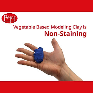 Pepy Plastilina Reusable and Non-Drying Modeling Clay; Set of 24 Bars, 1.4 Ounce Each, Perfect for Arts and Crafts Projects, White