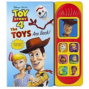 Disney Pixar Toy Story 4 Woody, Buzz Lightyear, Bo Peep, and More! - The Toys are Back! Sound Book - PI Kids (Play-a-sound: Toy Story 4)