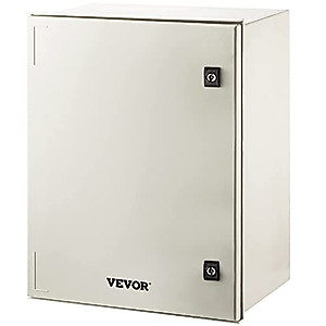 VEVOR Electrical Enclosure Box,23.6''×19.7''×9.1'',Fiberglass Junction Box,IP66 Waterproof & Dustproof,Outdoor Electrical Box,with Mounting Plat