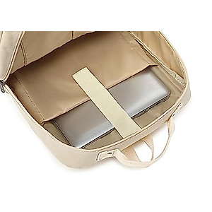 CAMTOP School Backpack Men Women Vintage Laptop Backpacks 15.6 Inch College Bookbags Laptop Bag Travel backpacks(Beige)