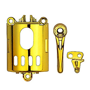 Serenable 3pcs/Set DIY Accessories Kit, Motor Cover, Adjustment Bar and Power Switch Fit for Wahl 8591 8148 8504 Cordless Magic Clips Clippers - Golden