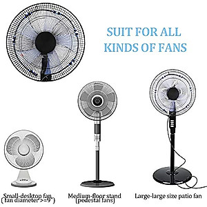 Hotop Fan Misting Kit, Outdoor Fan Misting Cooling System with 6 Brass Mist Nozzles Brass Adapter 19.68 Feet Misting Line 20 Cable Tie for Cooling Patio Garden Greenhouse Breeze Connect to Outdoor Fan