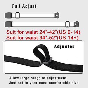XZQTIVE Men Women No Show Elastic Stretch Belt Invisible Web Belt Quick Release Flat Plastic Buckle