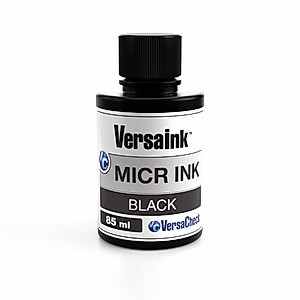 VersaInk-Nano Black MICR Ink -85ml – Magnetic Ink for Check Printers and All-in-One Inkjets - Standard MICR Signal, V0101S-7304