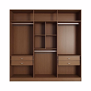 Manhattan Comfort Eldridge Modern Contemporary 4 Drawer Freestanding Bedroom Armoire, 90.5", Maple Cream