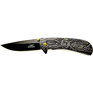 8" American Bald Eagle Patriot Military Pocket Stainless Steel Blade Folding Knife Sport