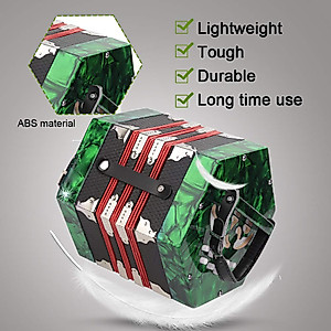 Concertina, Professional 20 Buttons Accordion Concertina Anglo-Style Musical Instrument Accessory with Carrying Bag(Green)