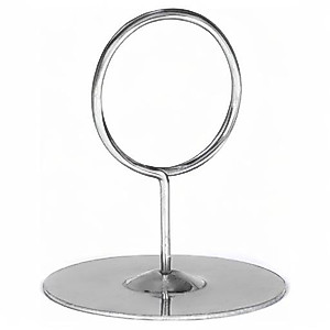 12-Pack of 2.25" Table Number Holder, Menu, and Place Card Stands | Tabletop Stainless Steel Ring-Clip Card Markers & Photo Holder for Restaurants, Weddings, Banquets, Home Usage, and Parties