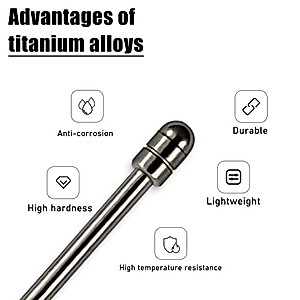 No Worn Out Titanium Alloy Fine Pencil Nibs Compatible with Wacom One Creative Pen, Replacement Hard Refill Tips fits for WACOM ONE DTC133W0A /Galaxy Tab S8 S7 Stylus,2 Pcs