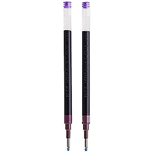 PILOT G2 Gel Ink Refills For Rolling Ball Pens, Bold Point, Purple Ink, 2-Pack (77363)