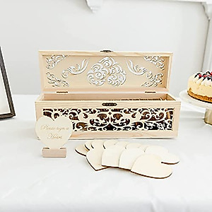 Kingdom Decor Wedding Guest Book Alternative. Guestbook Heart Drop and 100 Large Wood Hearts! Bridal, Baby Shower Guest Book Box, Graduation, Wedding Guestbook, Frame Alternatives, Wedding Card Box