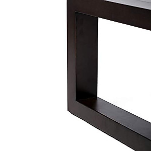 Armen Living Paradise Outdoor Eucalyptus Wood Coffee Table, Earth