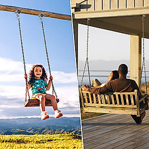 Aisto Heavy Duty Swing Hangers for Wooden Sets 2000 LB Capacity Hammock Hanger 360 Swivel Stainless Steel Swing Hardware Accessories 2 Packs for Porch Playground Yoga Heavy Bag