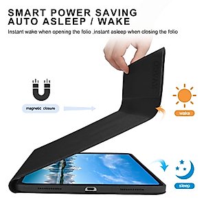 KVAGO Keyboard Case for iPad Air (5th, 4th gen - 2022, 2020), iPad Air 5th Generation Case with Keyboard, 7 Colors Backlit, Detachable, Wireless Keyboard, Slim Folio Cover 10.9“ with Pencil Holder