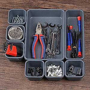 Mr. Pen- Interlocking Desk Drawer Organizer, 8 pcs, Drawer Organizer, Kitchen Drawer Organizer, Desk Drawer Organizer, Drawer Organizers, Office Drawer Organizer, Desk Drawer Organizers and Storage