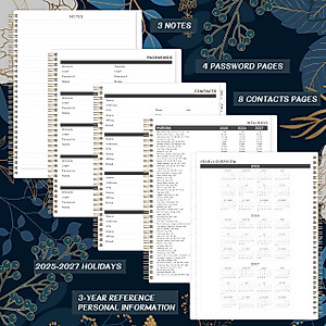 2025-2027 Monthly Planner - 2 Year Monthly Planner/Calendar 2025-2027, Academic Planner 2025-2027, Jul 2025 - Jun 2027, 11" x 9", 24 Months, Tabs, Back Pocket, Holidays, Twin-Wire Binding, Note Pages