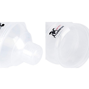 ITWORKSOUT Supplement Powder Dispenser,Protein Powder dispenser,Vitamins container,Travel friendly,Multi-Purpose,supplement Storage Container,BPA Free,3 Compartments,Transparent,funnel dispenser