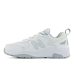 New Balance Women's 857 V3 Casual Comfort Cross Trainer, White/Cyclone, 6