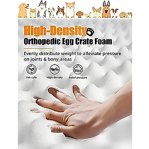 Sytopia Dog Cooling beds chew Proof for Medium Dogs Indestructible Waterproof Washable Dual Side Dog Crate Bed, Dog Couch, Pet Bed with Removable Cover and Nonskid Bottom-Grey L Size