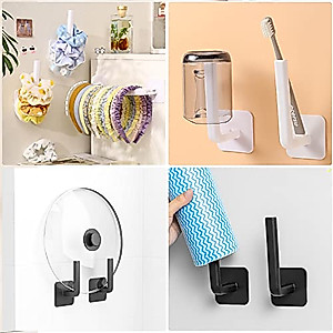 Resdenio Hat Rack for Baseball Caps - 2 Pieces Adhesive Hat Hooks for Wall, Hat Hanger Storage Cap Organizer, No Drilling Strong Hat Holder for Door, Closet, Bedroom,Office (Black)