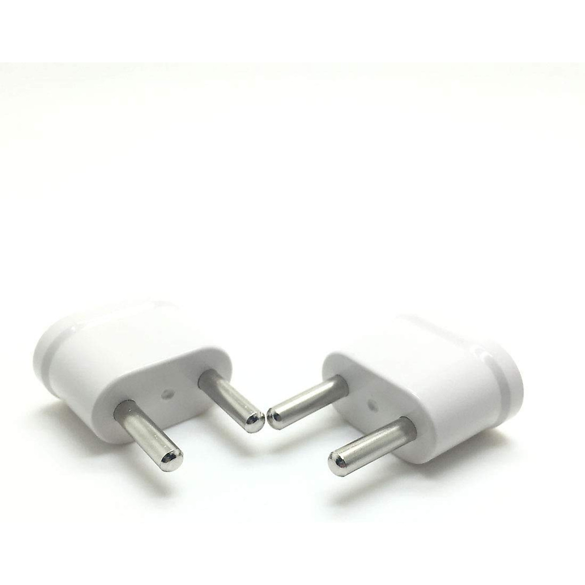 Toolso 2pcs/lot US (USA) to EU (Europe) Travel Power Plug Adapter for USA converter White