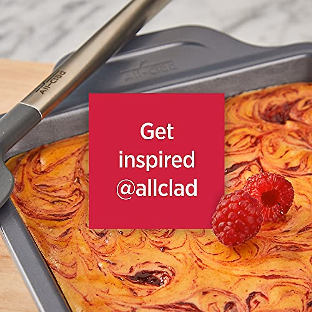 All-Clad Pro-Release Nonstick Square Baking Pan 8x8 Inch Oven Safe 450F Half Sheet, Cookie Sheet, Muffin Pan, Cooling & Baking Rack, Round Cake Pan, Loaf Pan, Baking Pan Grey