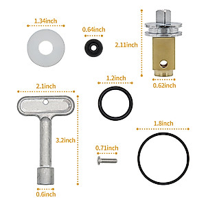 Denkuhin HYD-RK-Z1321-CXL Wall Hydrant Repair Kit Compatible with Wall Hydrant, Replace Part for Z1321-CXL Z1320-CXL