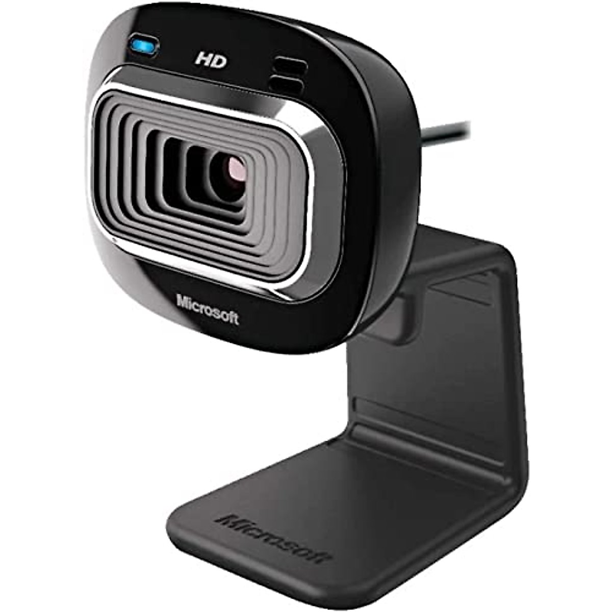 Microsoft LifeCam HD-3000 for Business with built-in noise cancelling Microphone, Light Correction, USB Connectivity with universal attachment base, for video calling on Microsoft Teams/Zoom