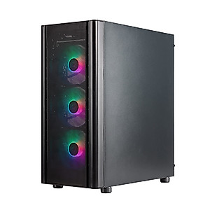 Velztorm Archux CTO Gaming Desktop PC Black (AMD Ryzen 7-5700X 8-Core, 16GB RAM, 1TB PCIe SSD + 3TB HDD (3.5), GeForce RTX 3090 24GB, 120mm AIO, RGB Fans, 750W PSU, Win 10 Pro) VELZ0001