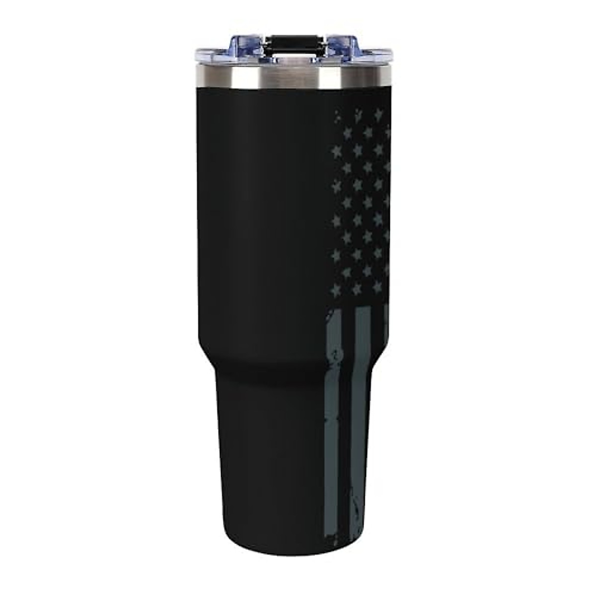 Red Archery Arrow Distressed Flag 40oz Water Bottle Double Wall Insulated Tumbler with Handle Leakproof Travel Mug White-style