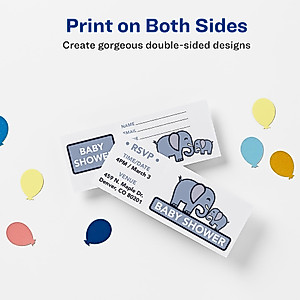 Avery Printable Tickets, 2-1/8" x 5-1/2", Laser/Inkjet, 200 Tickets, Great for Raffle Tickets (16431)