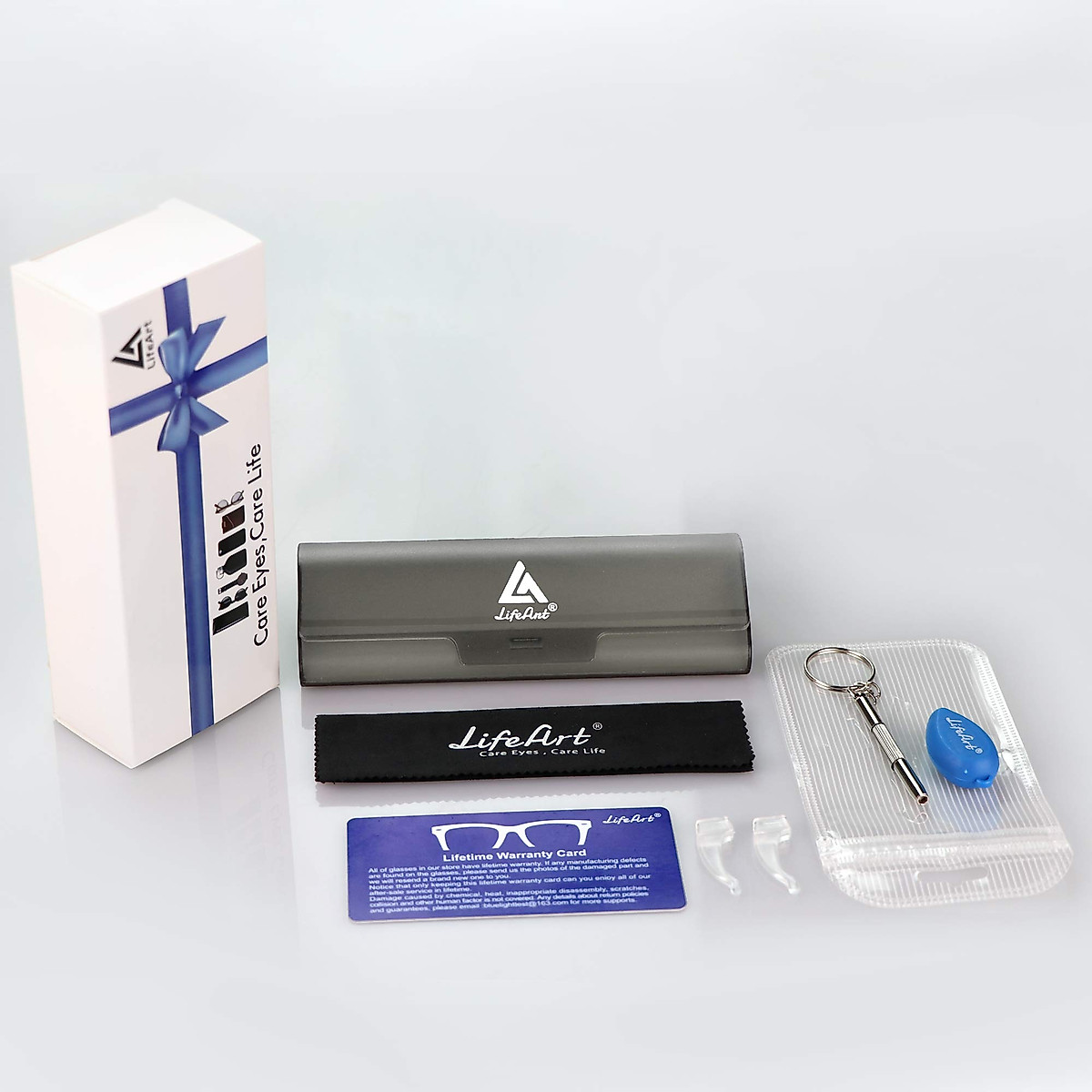 LifeArt Blue Light Blocking Glasses, Anti Eyestrain, Computer Reading Glasses, Gaming Glasses, TV Glasses for Women Men, Anti Glare (Red, No Magnification)