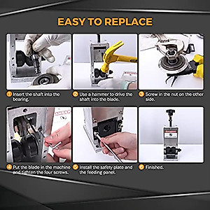 BEAMNOVA Upgraded Replacement Blade for Copper Wire Stripping Machine Powered Cable Stripper Cutters, 15mm ID. x 64mm OD., 0.58in ID. x 2.51in OD.